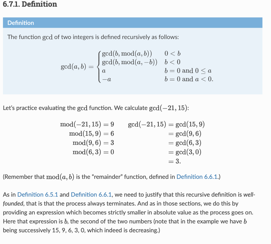 Solved 6. Compute gcd(−15,25) and gcd(15,25) using the | Chegg.com Solved 6. Compute gcd(−15,25) and gcd(15,25) using the | Chegg.com