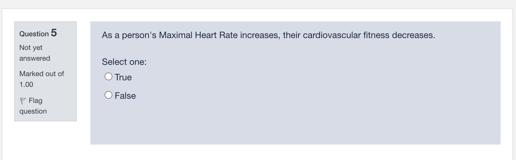 Solved Question 5 As a person's Maximal Heart Rate | Chegg.com