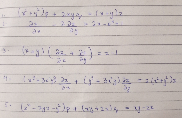 Solved (x2+y2)p+2xyq=(x+y)z∂x∂z−2∂y∂z=2x−ey+1(x+y)(∂x∂z+∂y∂z | Chegg.com