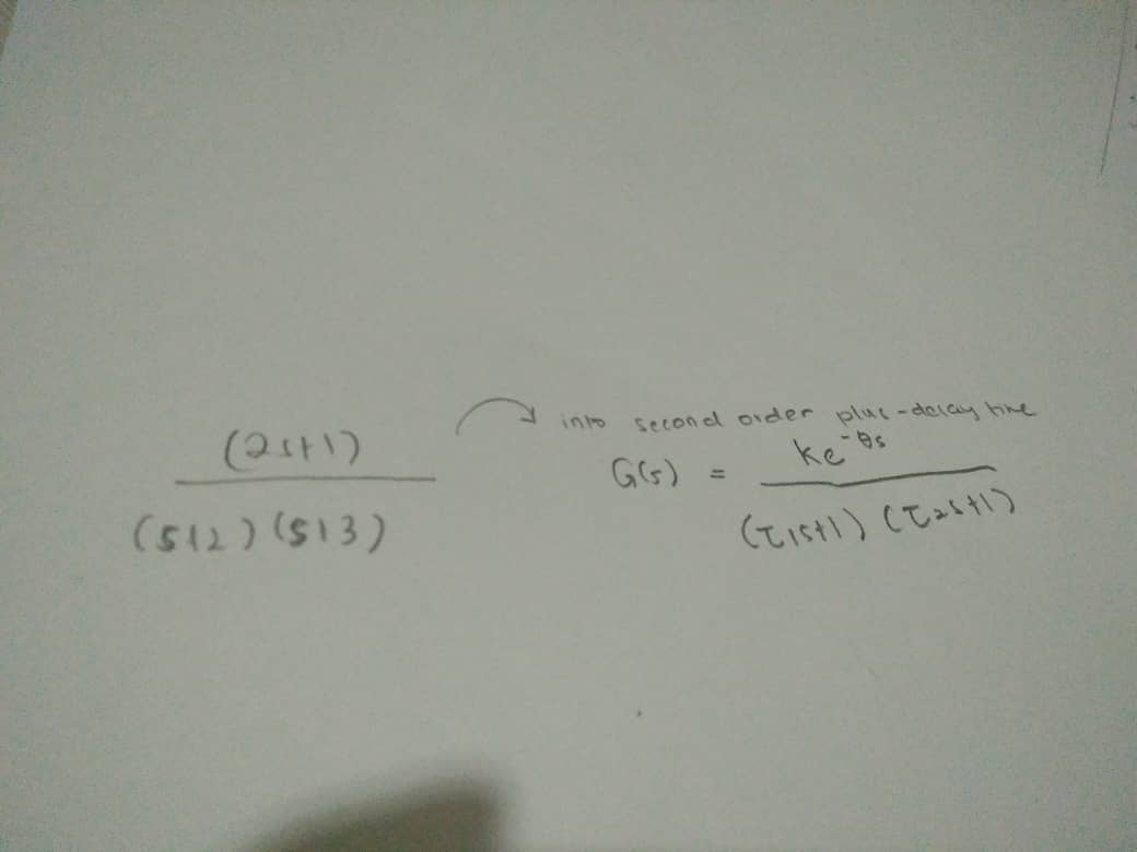 Solved HOW TO TRANSFER THAT INTO SECOND ORDER DELAY TIME? BY | Chegg.com