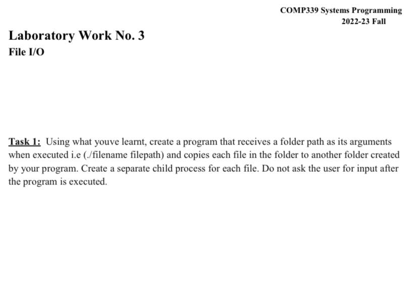 Solved Laboratory Work No. 3 File I/O Task 1: Using what | Chegg.com