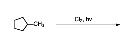 Solved Cl2, hv -CH3 | Chegg.com