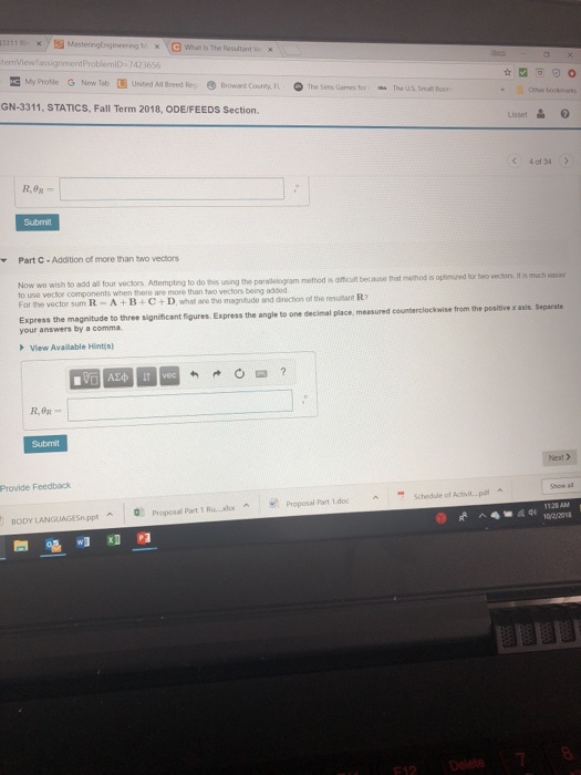 Solved Problem Assignment No. 2 Geometric and Component | Chegg.com