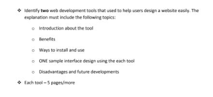 Solved Identify two web development tools that used to help | Chegg.com