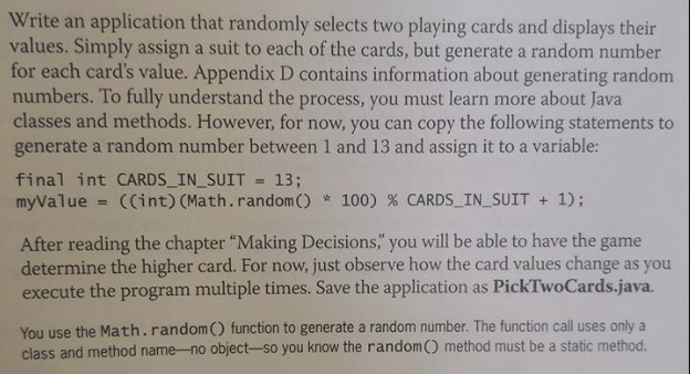 Solved Game Zone Playing cards are used in many computer | Chegg.com