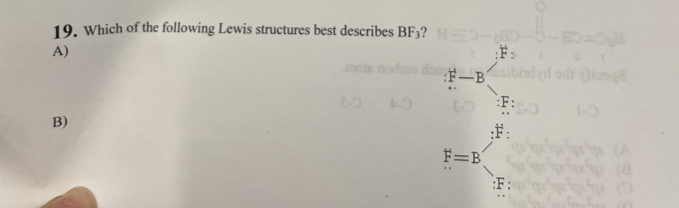 Solved 19. Which of the following Lewis structures best | Chegg.com