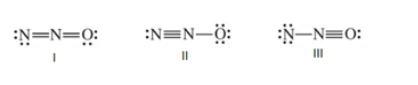 Solved Possible Lewis structures of dinitrogen oxide are | Chegg.com