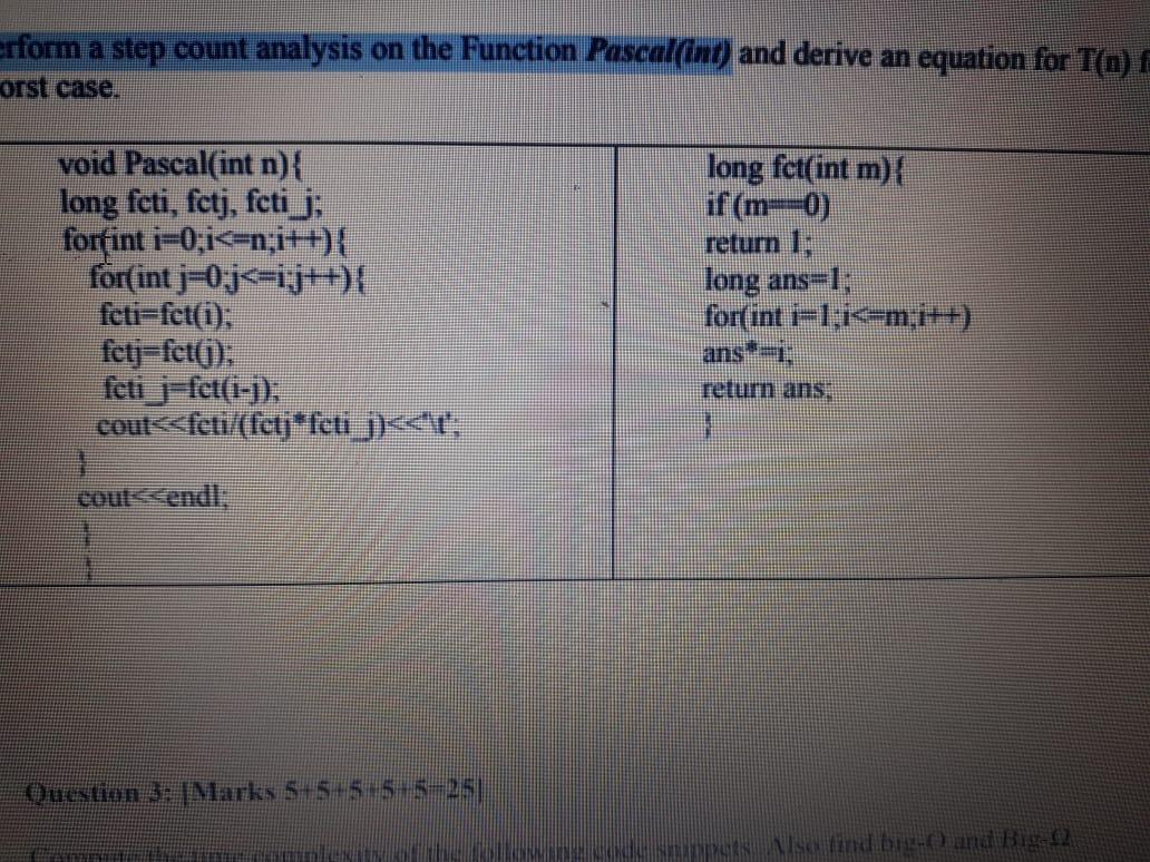 Solved erform a step count analysis on the Function | Chegg.com Solved erform a step count analysis on the Function | Chegg.com