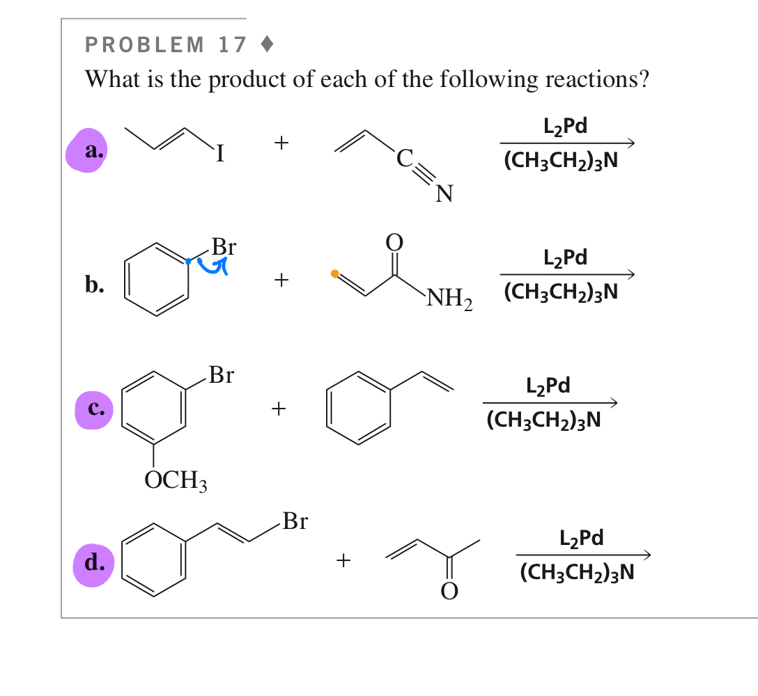 Solved PROBLEM 17What is the product of each of the | Chegg.com