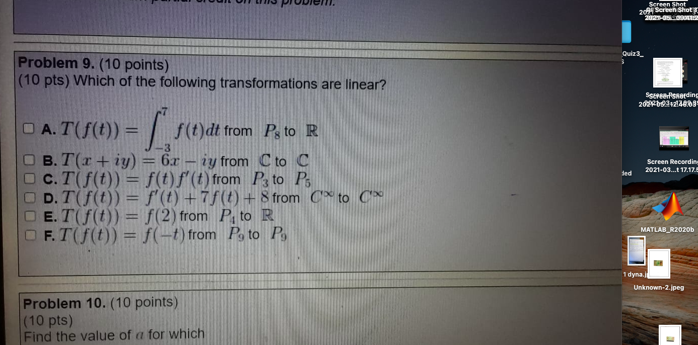 Solved Screen Shot 202 Screen Shot 2021-050942 Quiz3 Problem | Chegg.com