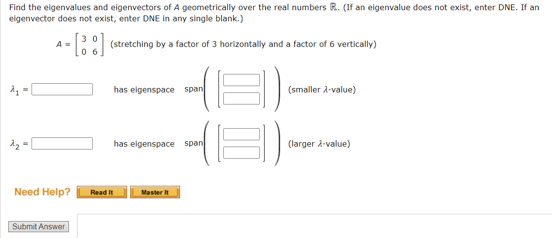 Solved Find the eigenvalues and eigenvectors of A | Chegg.com