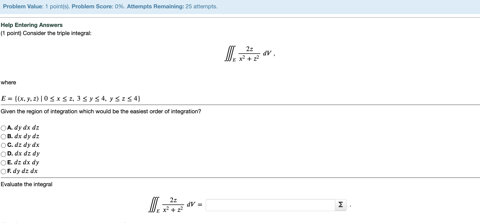 Solved Problem Value: 1 point(s). Problem Score: 0\%. | Chegg.com