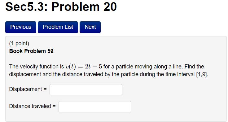 Solved Sec5.3: Problem 20 Previous Problem List Next (1 | Chegg.com