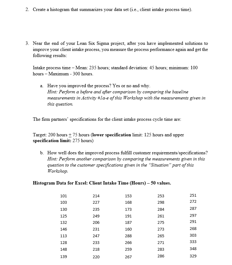 Workshop 2 Descriptive Statistics And Histograms The