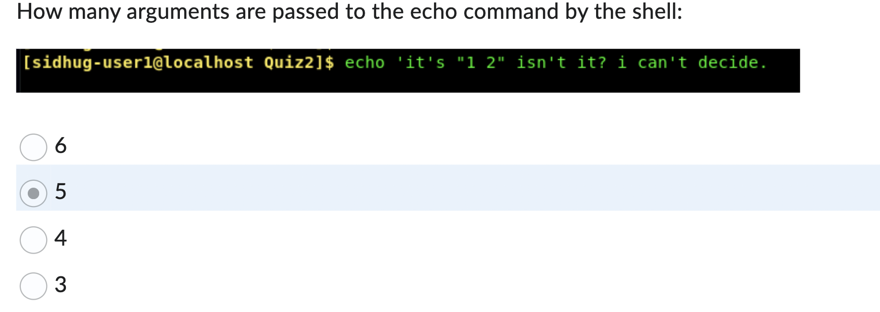 High Quality SOLUTION How many arguments are passed to the echo command by | Chegg.com