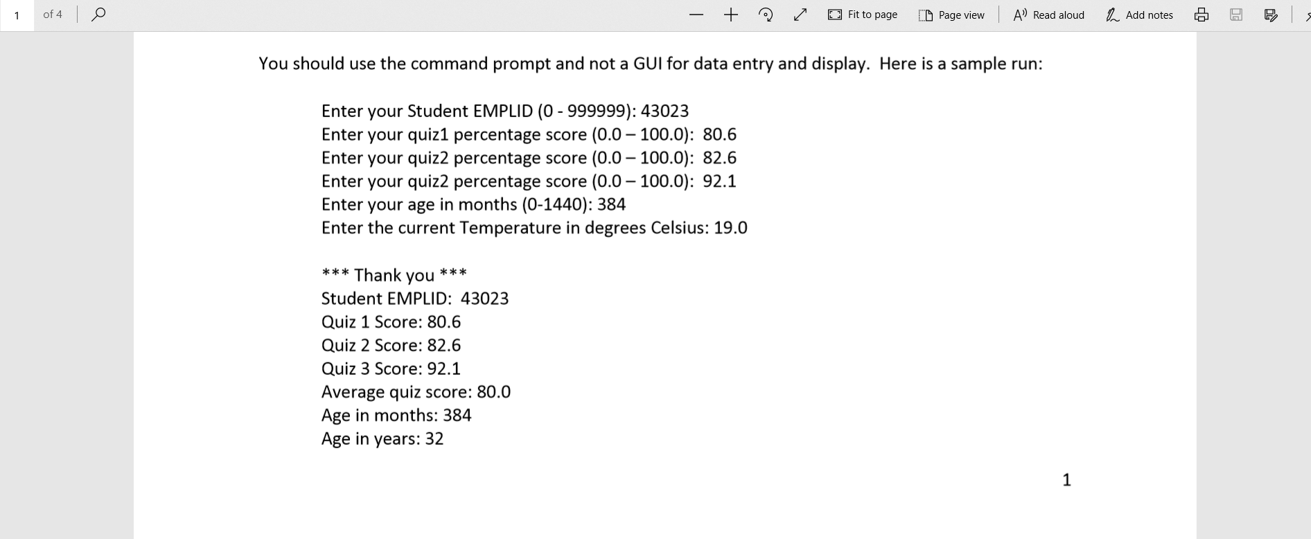 Solved Write a Java program that prompts a user to enter | Chegg.com
