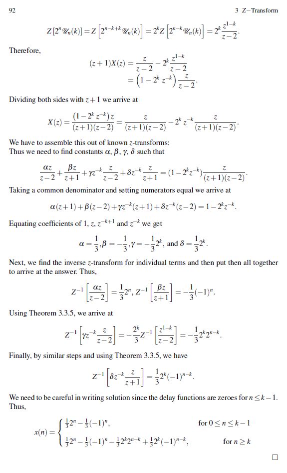 Solved This is Difference Equation.I did this question but I | Chegg.com
