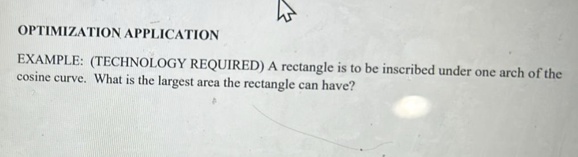 Solved OPTIMIZATION APPLICATIONEXAMPLE: (TECHNOLOGY | Chegg.com