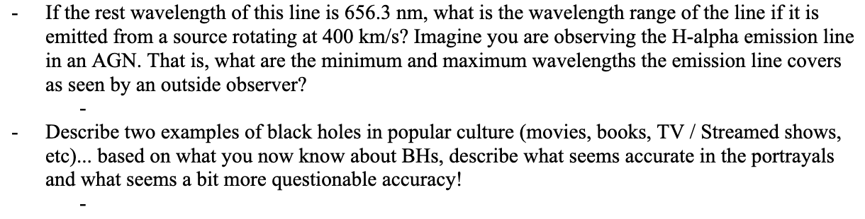 Solved If The Rest Wavelength Of This Line Is 656 3 Nm What