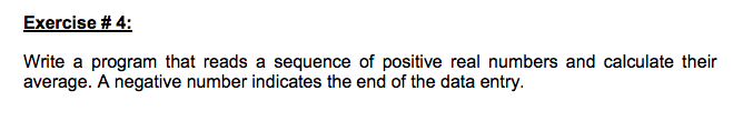 Solved Exercise #4: Write a program that reads a sequence of | Chegg.com