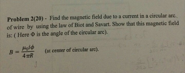 Solved Problem 2(20) - Find the magnetic field due to a | Chegg.com