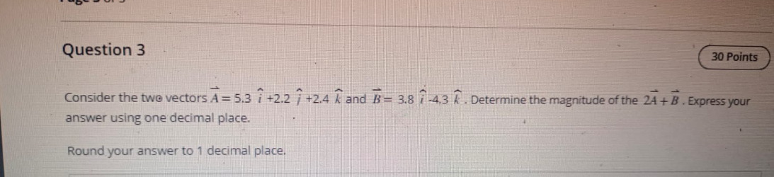 Solved Question 3Consider the two vectors | Chegg.com