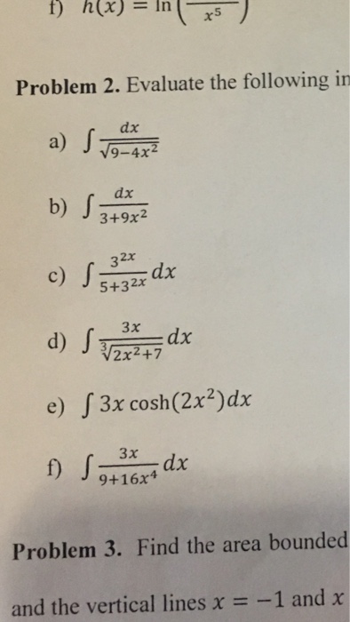 Solved Evaluate the following in a) integral dx/squareroot | Chegg.com