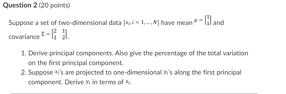 Solved solve the question in image using statistical pattern | Chegg.com