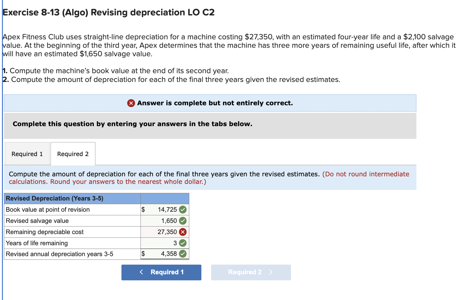 Solved Apex Fitness Club uses straight-line depreciation for | Chegg.com Solved Apex Fitness Club uses straight-line depreciation for | Chegg.com