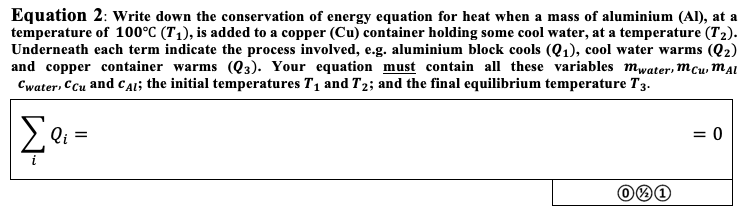 Solved Equation 2: Write down the conservation of energy | Chegg.com