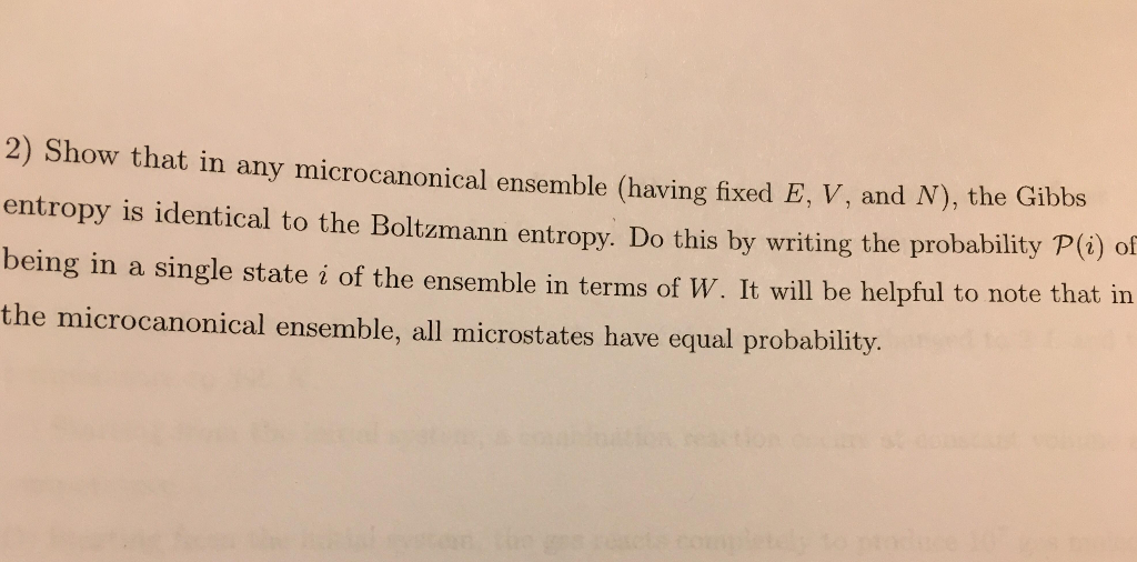 Solved Show that in any microcanonical ensemble (having | Chegg.com
