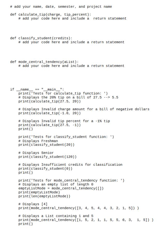 Solved Program name: final.pyFirst, download the template | Chegg.com