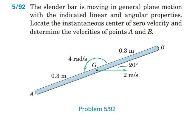 Solved The answer in the book is: VA = 2.66 m/s at | Chegg.com