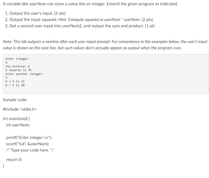 Solved A variable like userNum can store a value like an | Chegg.com Solved A variable like userNum can store a value like an | Chegg.com