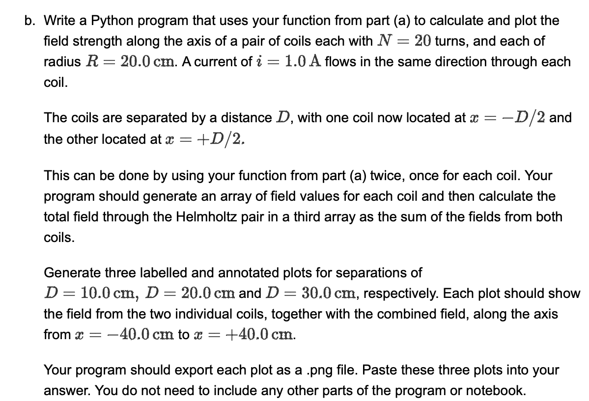 Solved Write a Python program that uses your function from | Chegg.com