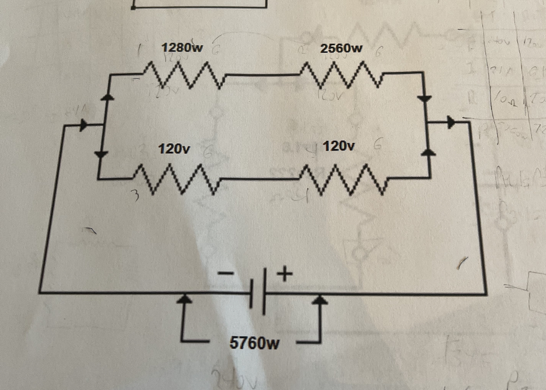 Solved Find all values for current, voltage and power for | Chegg.com