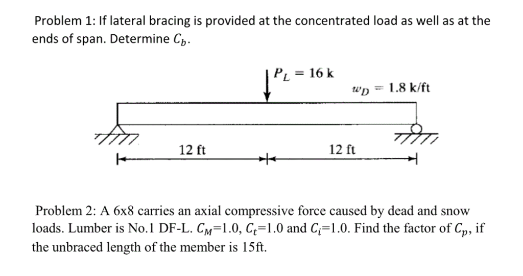 Problem 1: If lateral bracing is provided at the | Chegg.com