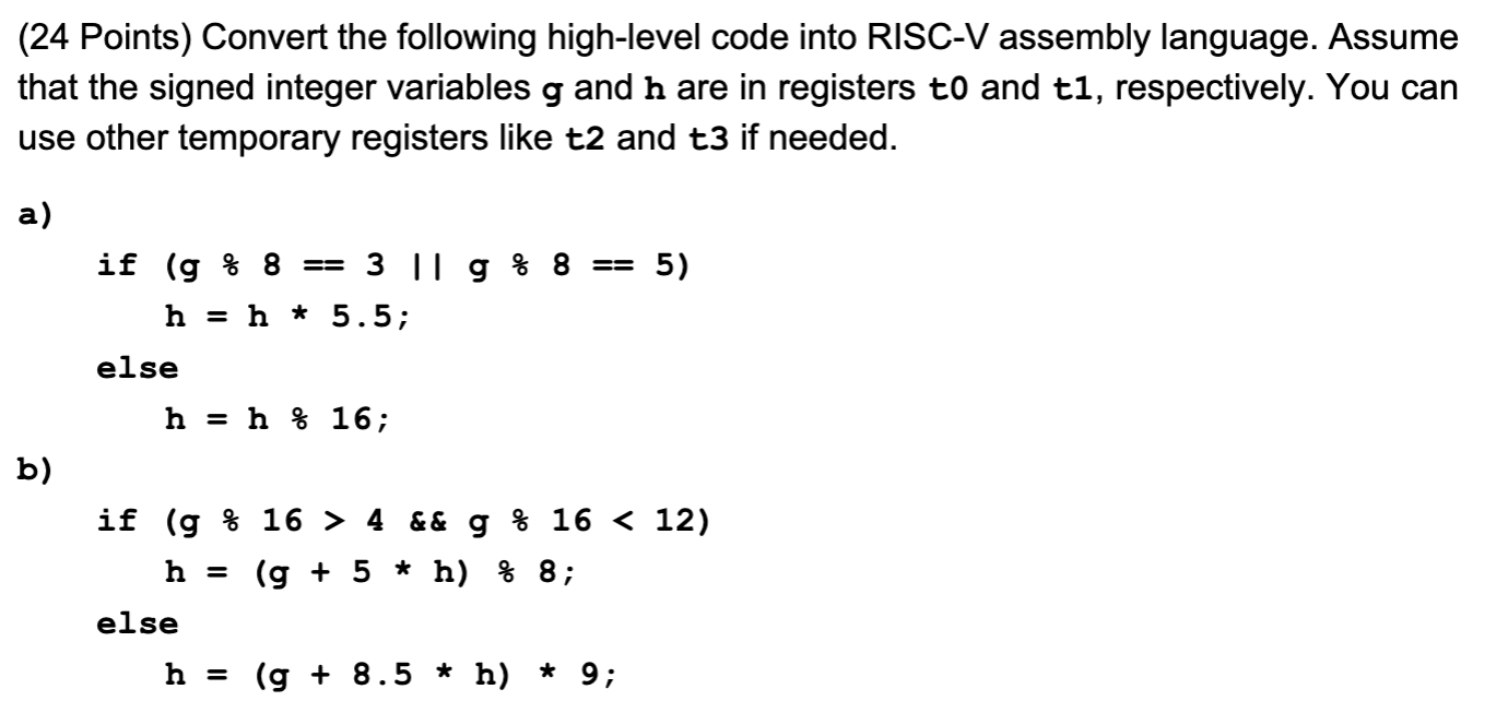 Solved # Need this in Risc V # Pseudo-instructions are not | Chegg.com