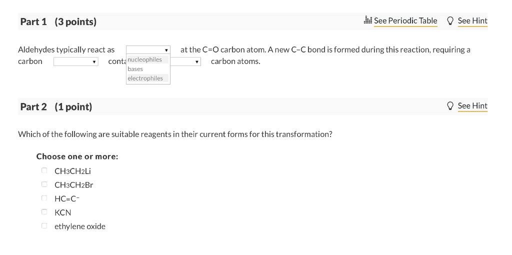Solved 12 Question (6 points) 른 See page 1026 Many organic | Chegg.com