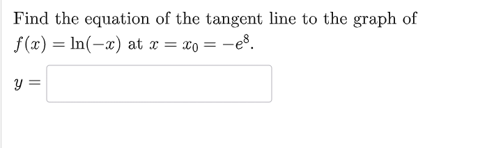 Solved Find the equation of the tangent line to the graph | Chegg.com