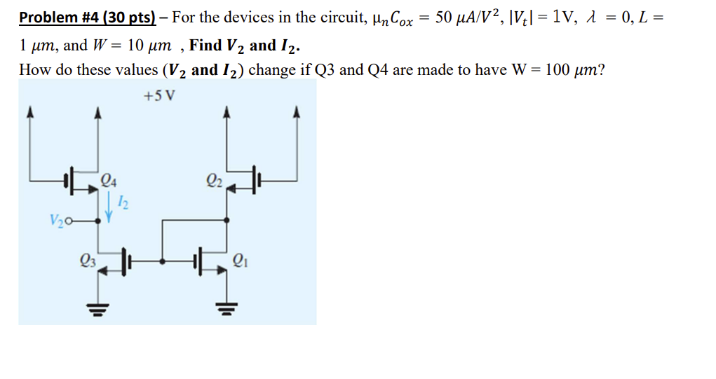 Solved Problem 4 30 Pts − For The Devices In The 