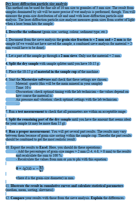 Solved Dry sieve analysis:a. Calculate percentages, | Chegg.com