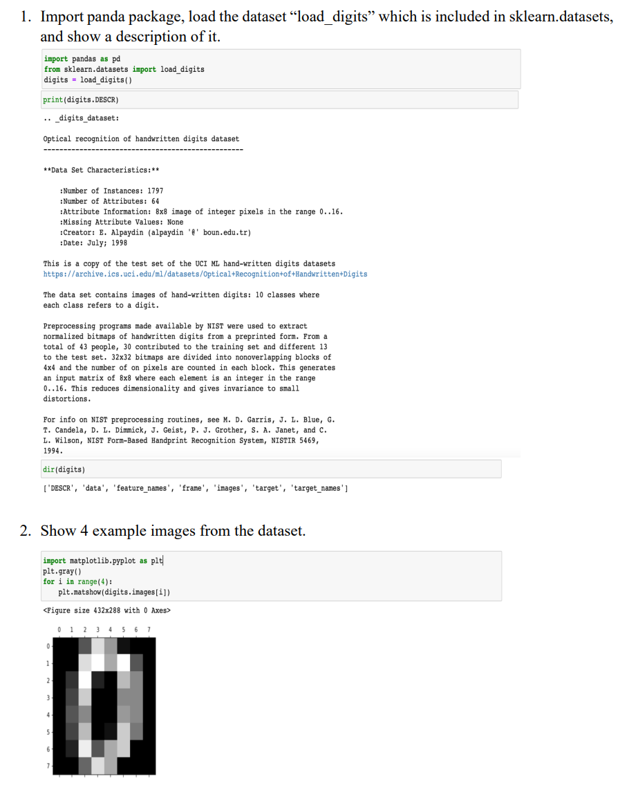 Solved use kaggle to do part 2 :the previous part are the | Chegg.com
