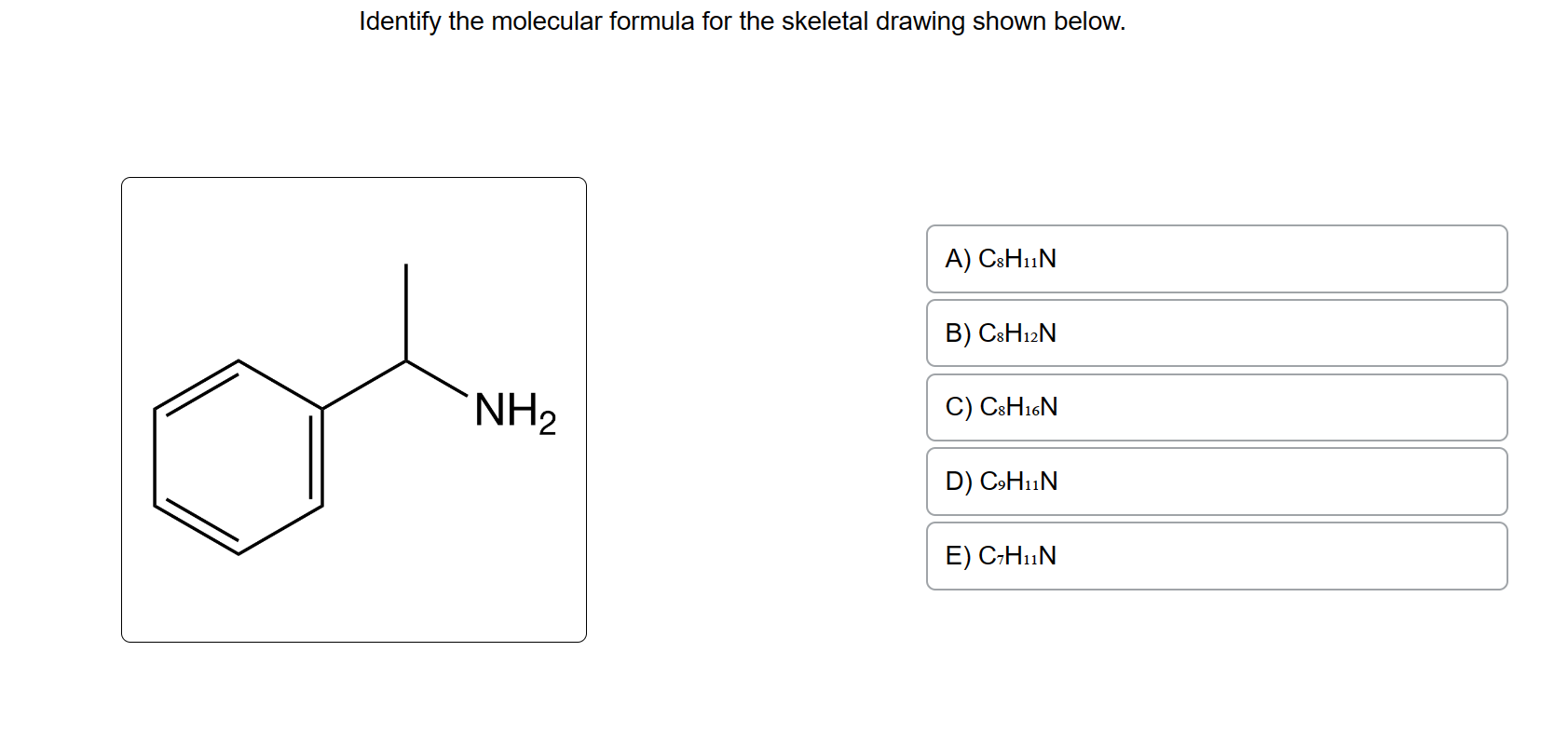 Solved Identify the molecular formula for the skeletal | Chegg.com