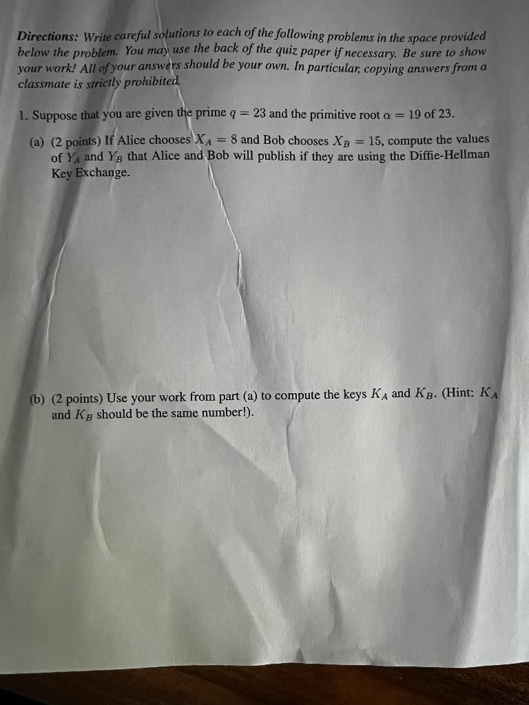 Solved Directions: Write careful solutions to each of the | Chegg.com