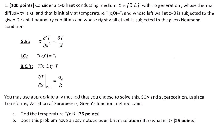 Solved Solve using Seperation of variables and | Chegg.com