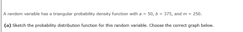Solved A random variable has a triangular probability | Chegg.com