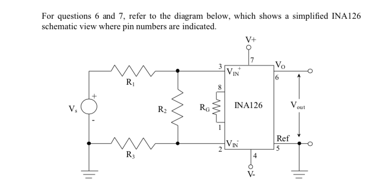 For questions 6 and 7, refer to the diagram below, | Chegg.com