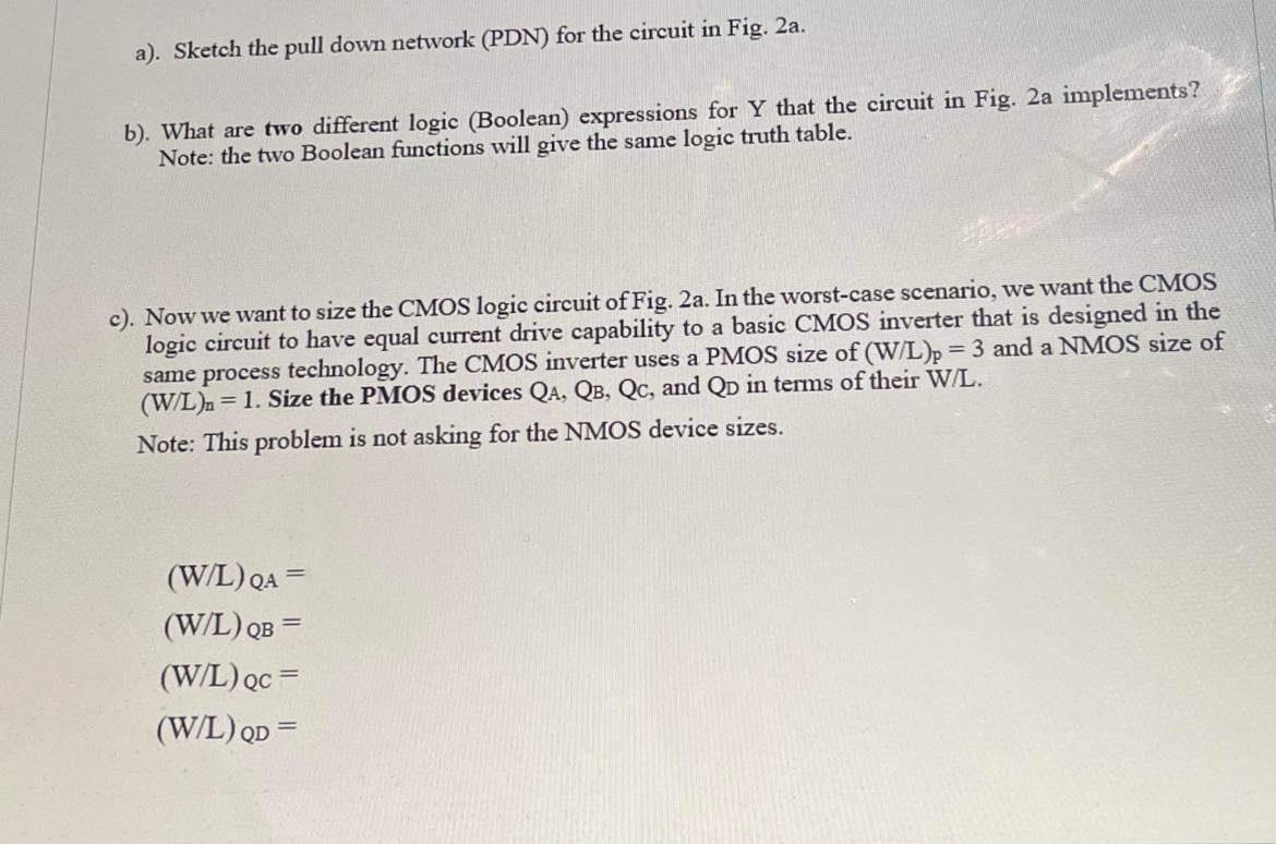 Problem 2: Combinational Logic (a=8pts, | Chegg.com