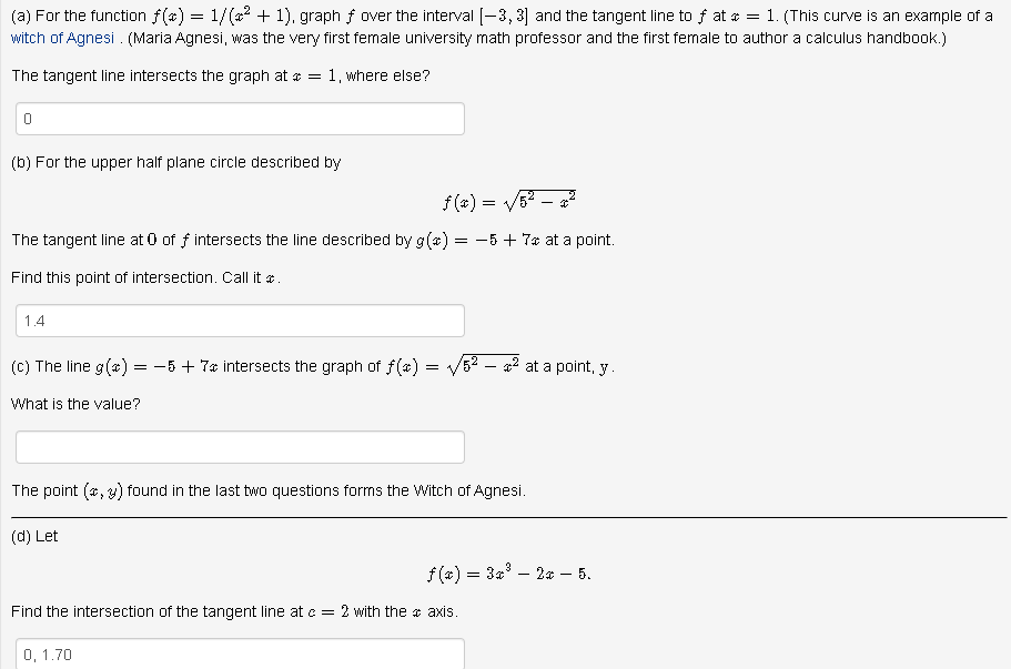 Solved (a) For the function f(x)=1/(x2+1 ), graph f over the | Chegg.com